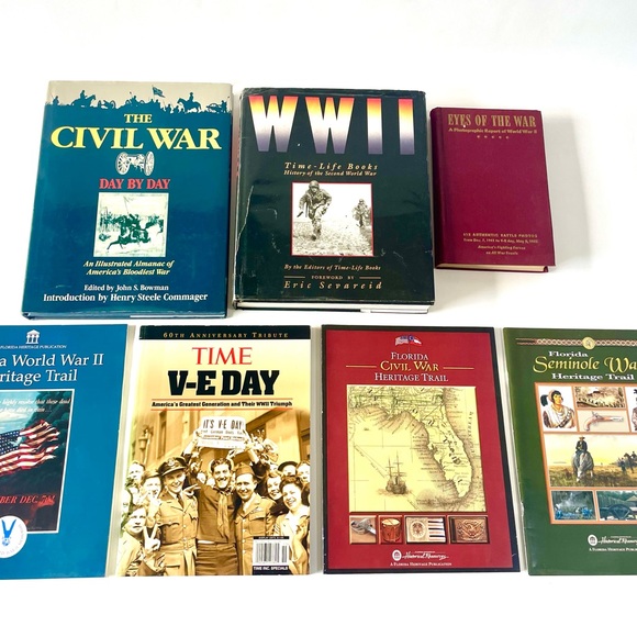 Other | 7 Piece World War Ii Civil War Ve Day Book Magazine Lot | Poshmark